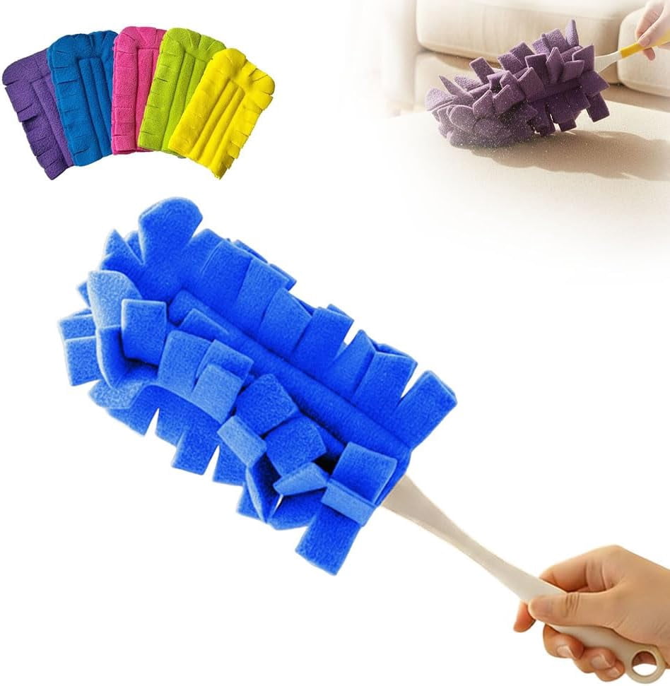 Reusable Chenille Microfiber Dust Duster, 360° Electrostatic Duster ...