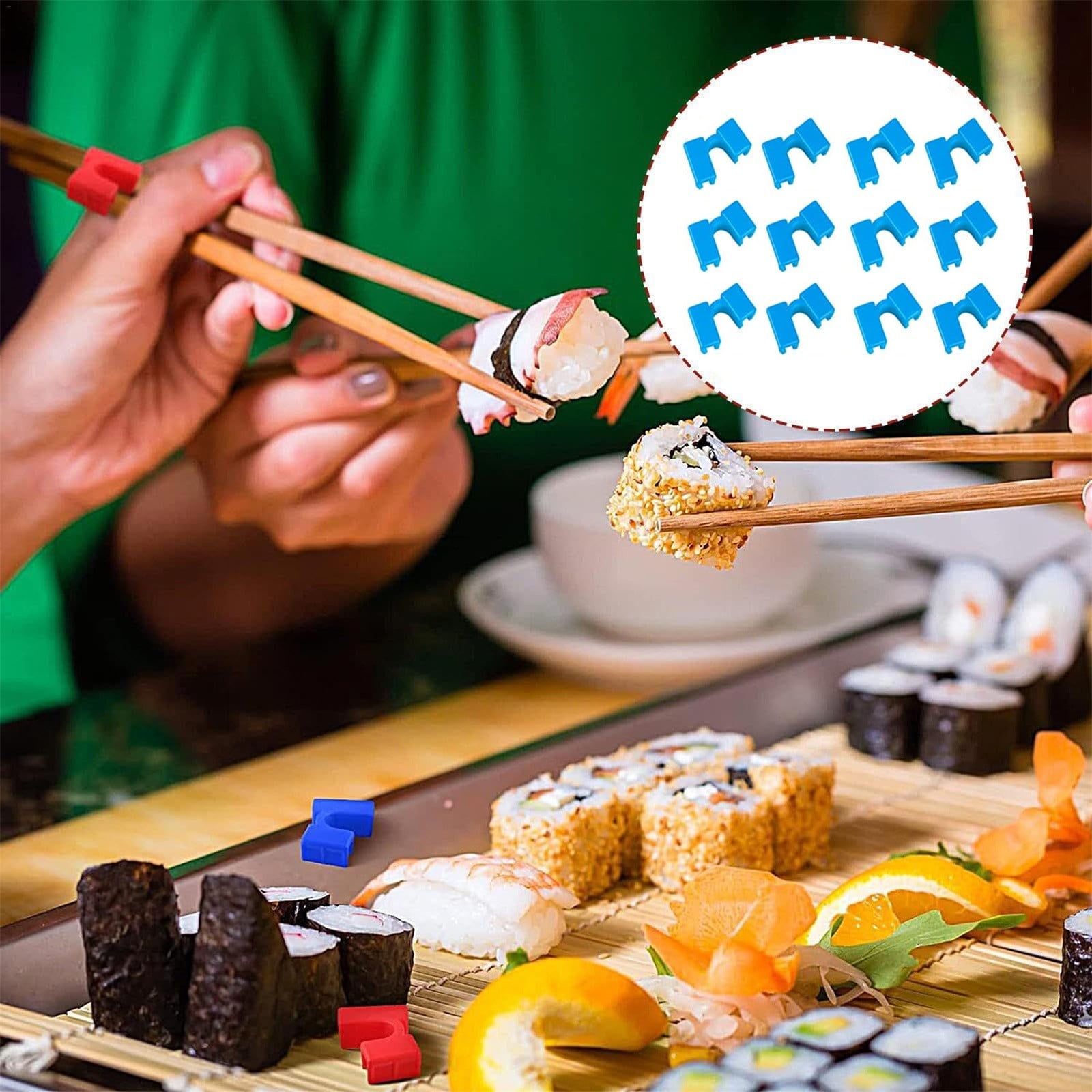 Reusable Chopstick Helper Training Tools with Interchangeable Learning ...