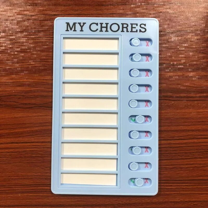 Reusable Chore Chart Planning Board Portable Memo Checklist Board for Kids Detachable Plastic ...
