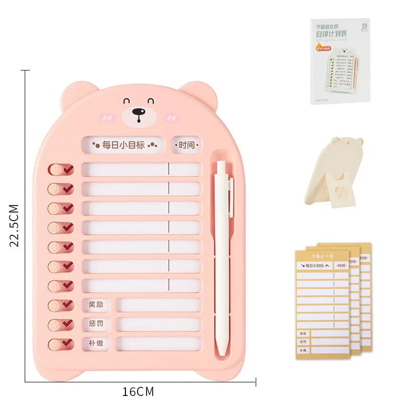 Reusable Chore Chart Planning Board Portable Memo Checklist Board for Kids Detachable Plastic ...