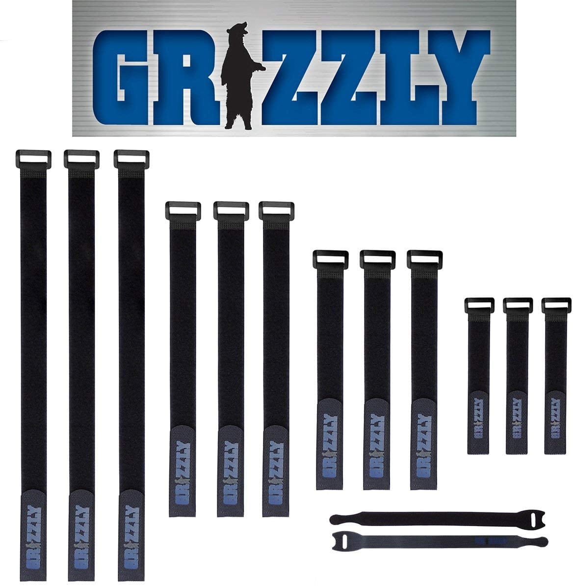 Office Werks Reusable 1-Inch Wide Black Nylon Cinch Straps Assorted ...