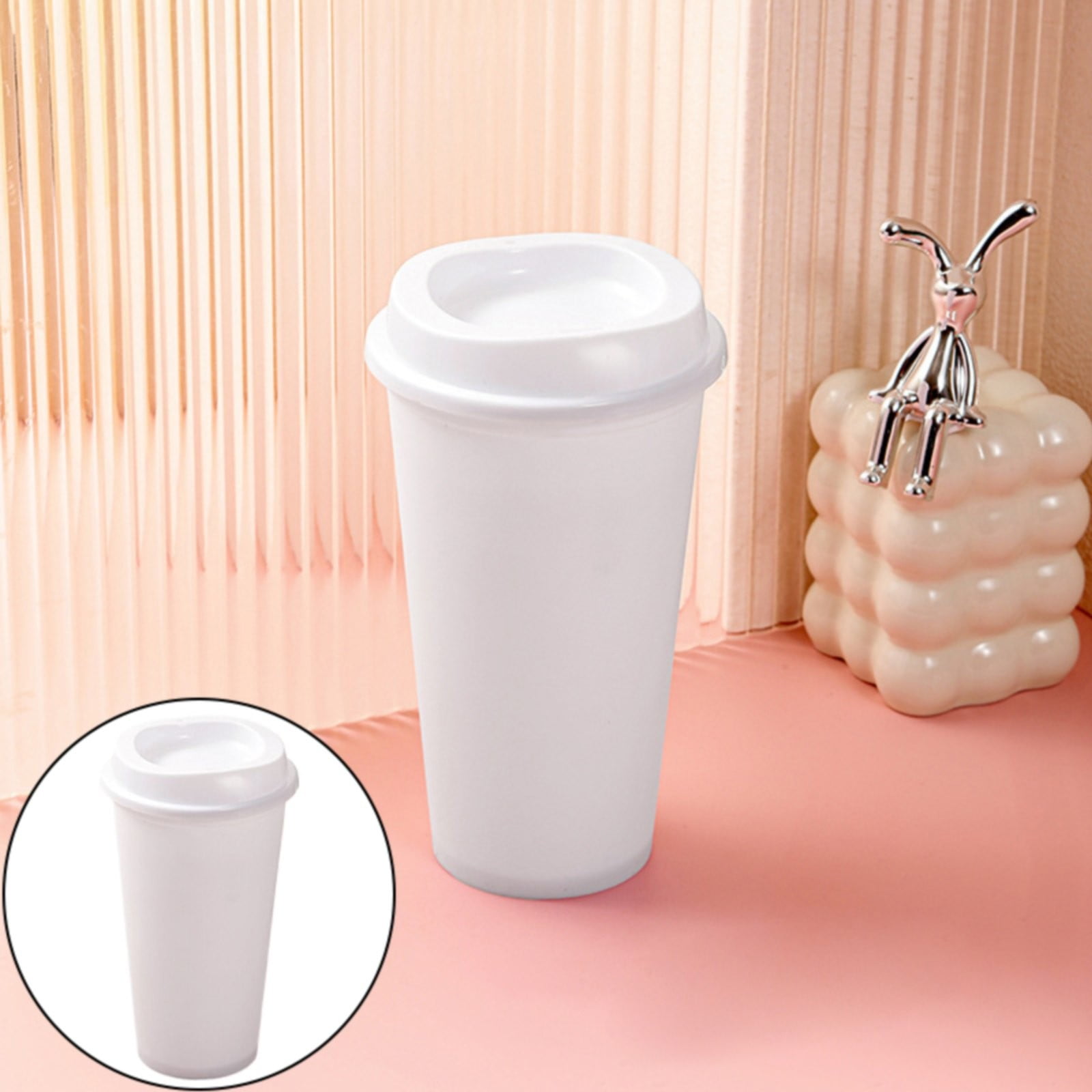 Reusable Coffee Cups with Lids, Color Changing Coffee Cups, for Kids ...