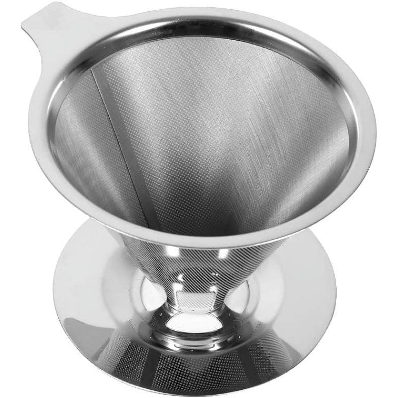 Reusable Coffee Filter Stainless Steel Brew Drip Coffee Filter Funnel ...