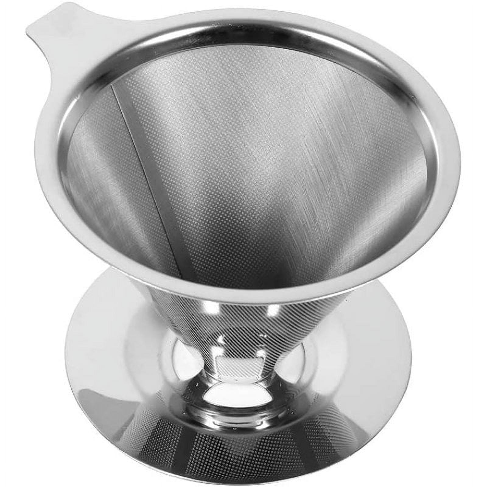 Reusable Coffee Filter Stainless Steel Brew Drip Coffee Filter Funnel ...
