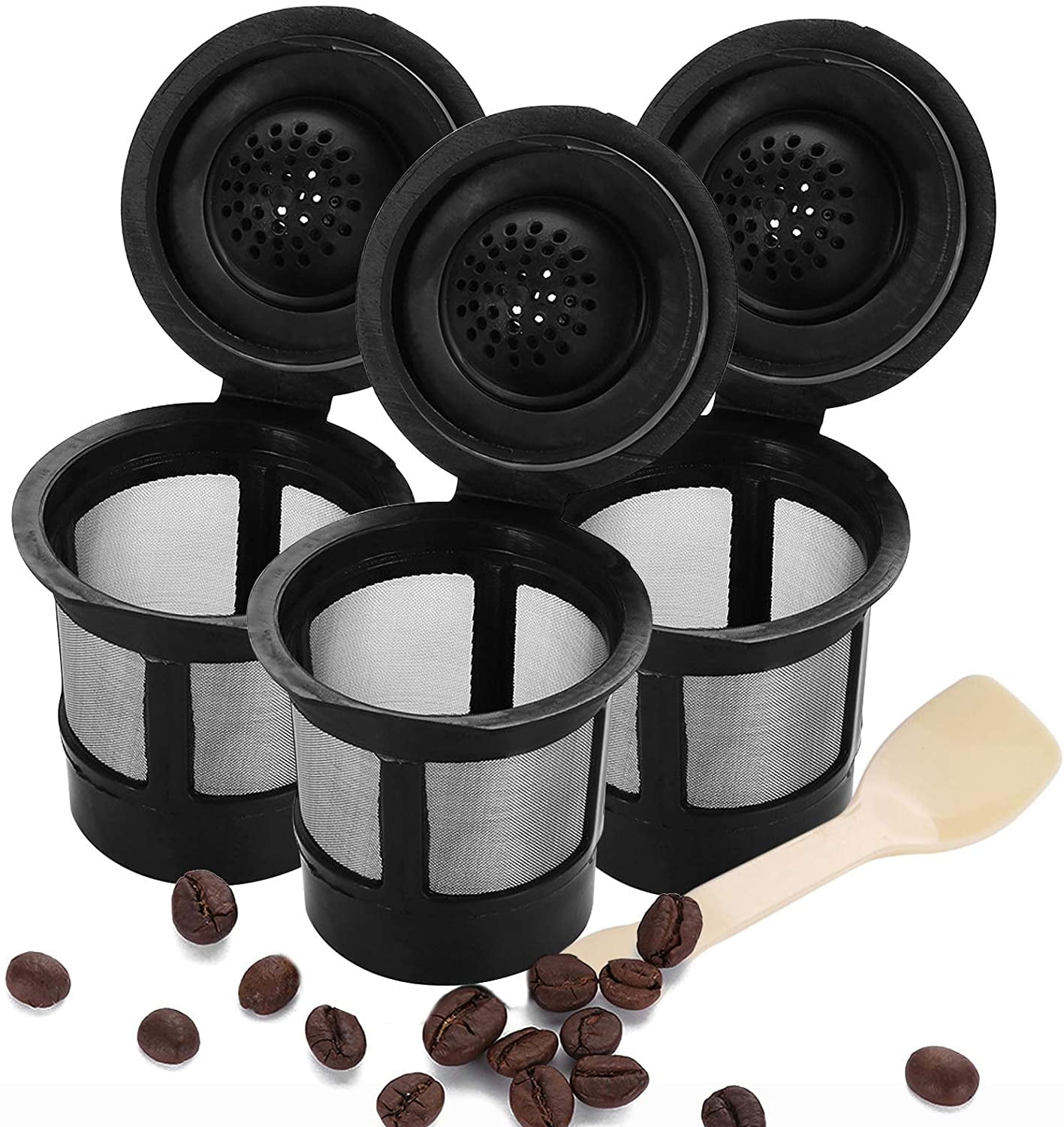 Hardlegix Refillable Coffee Pods, Stainless Steel Mesh, Reusable K-Cups ...