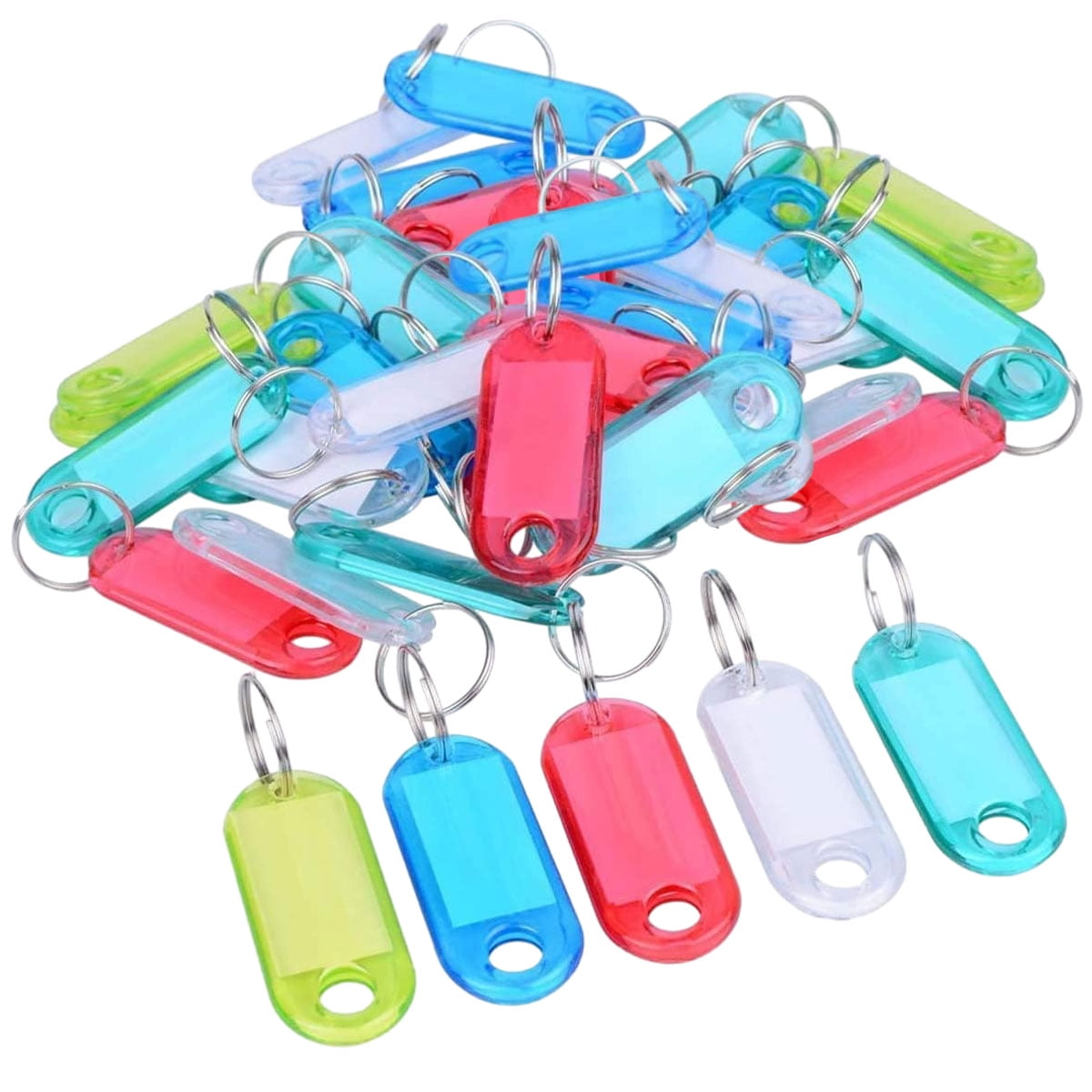 Reusable Colorful Key Tags, Easy Label Insertion Double Sided Display ...