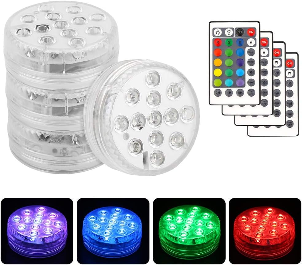 Reusable Cordless Submersible LED Lights, Perfect For Bowls Or ...