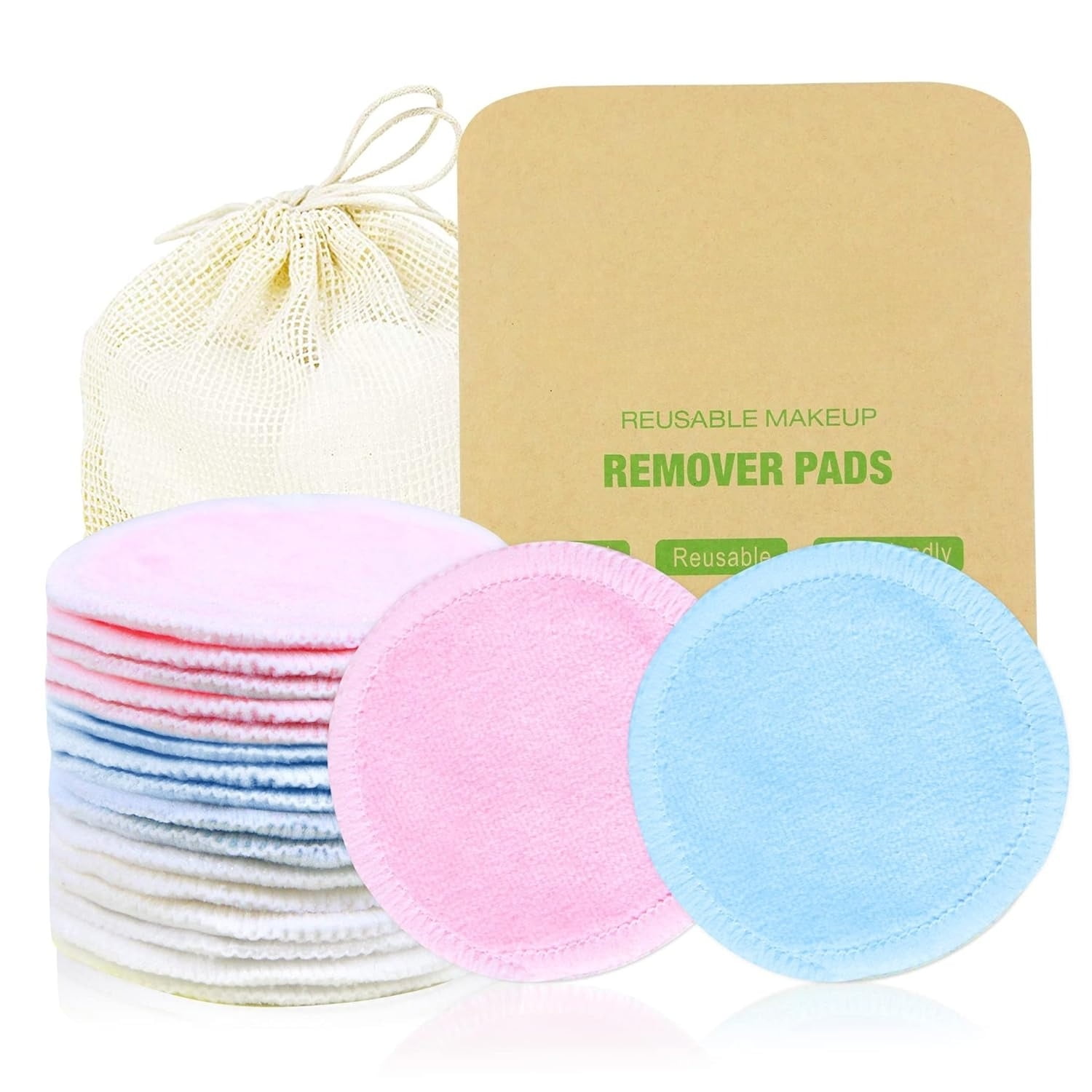 Reusable Cotton Rounds - Makeup Remover Pads for All Skin Types ...