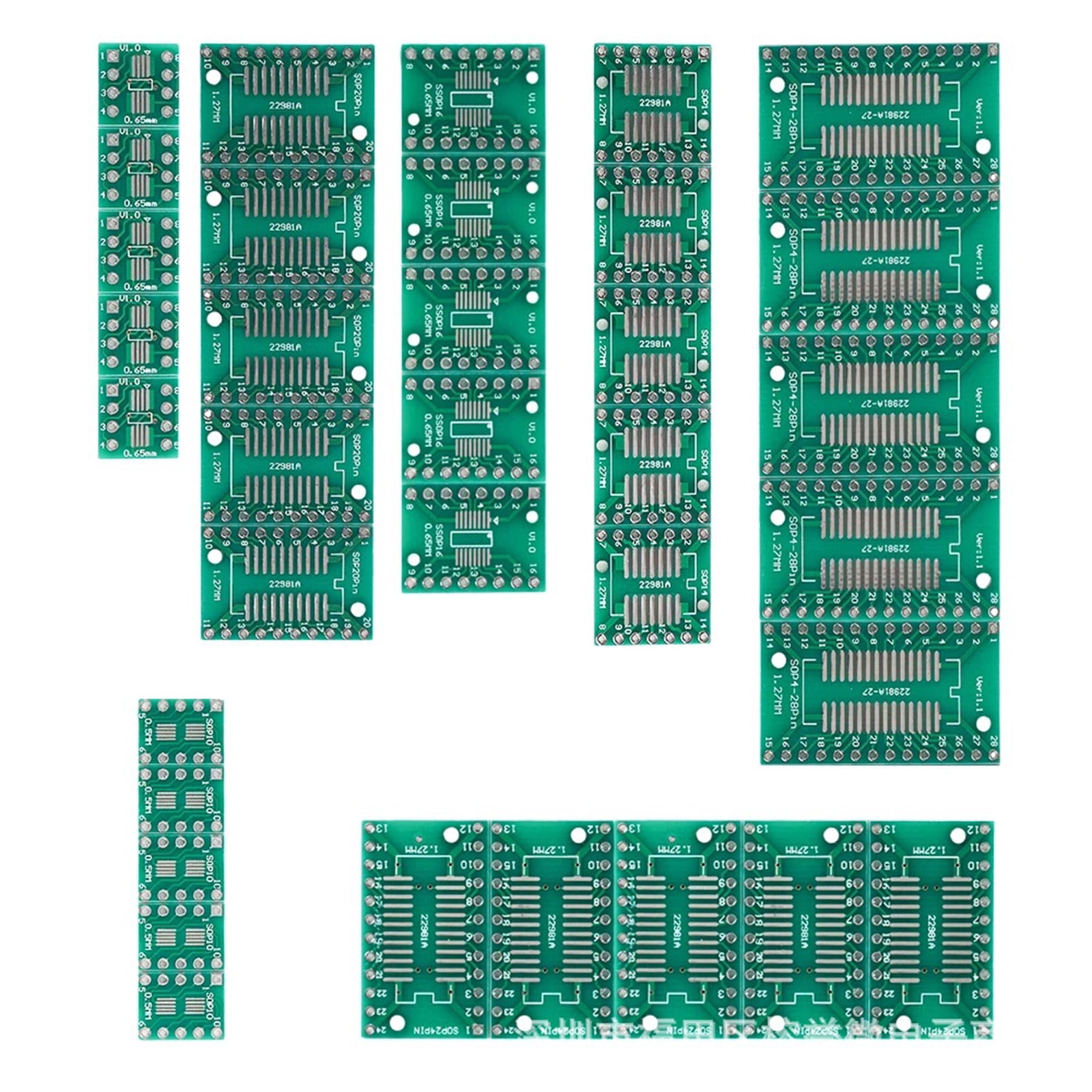 Reusable DIP Adapters PCBs With Wide Compatibility For SMDs Conversion ...
