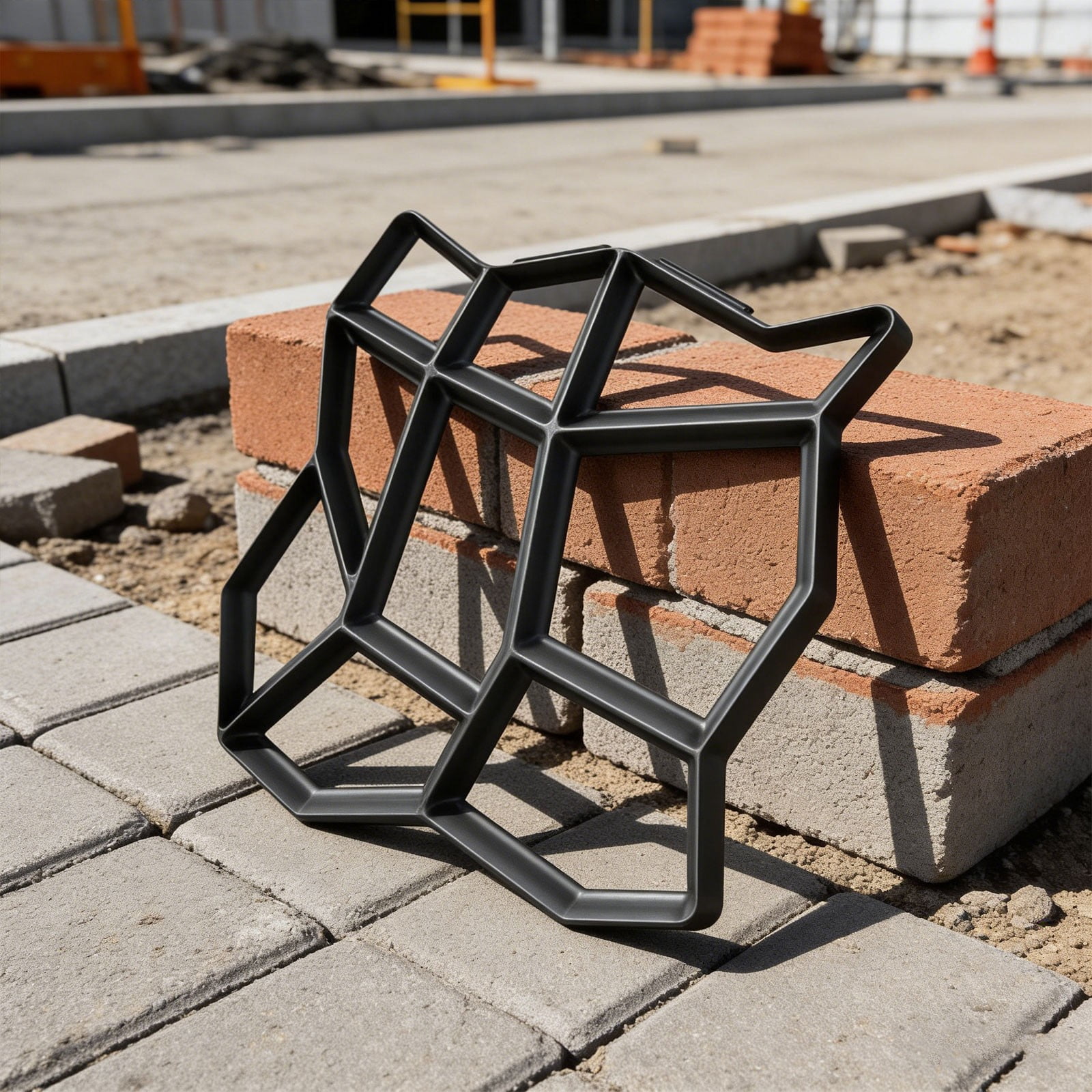 Reusable DIY Plastic Concrete Paving Mold, Stepping Stone Maker For ...