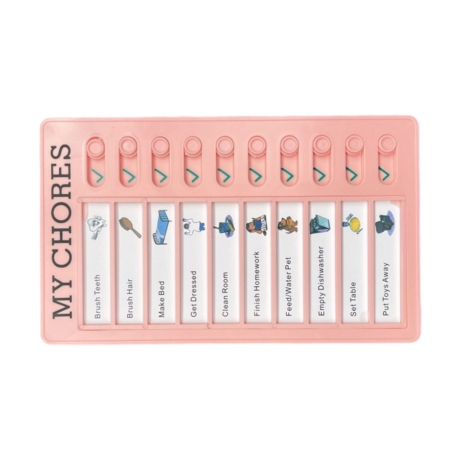 Reusable Daily Routine Chart for Kids Time Management Board 12x20cm ...