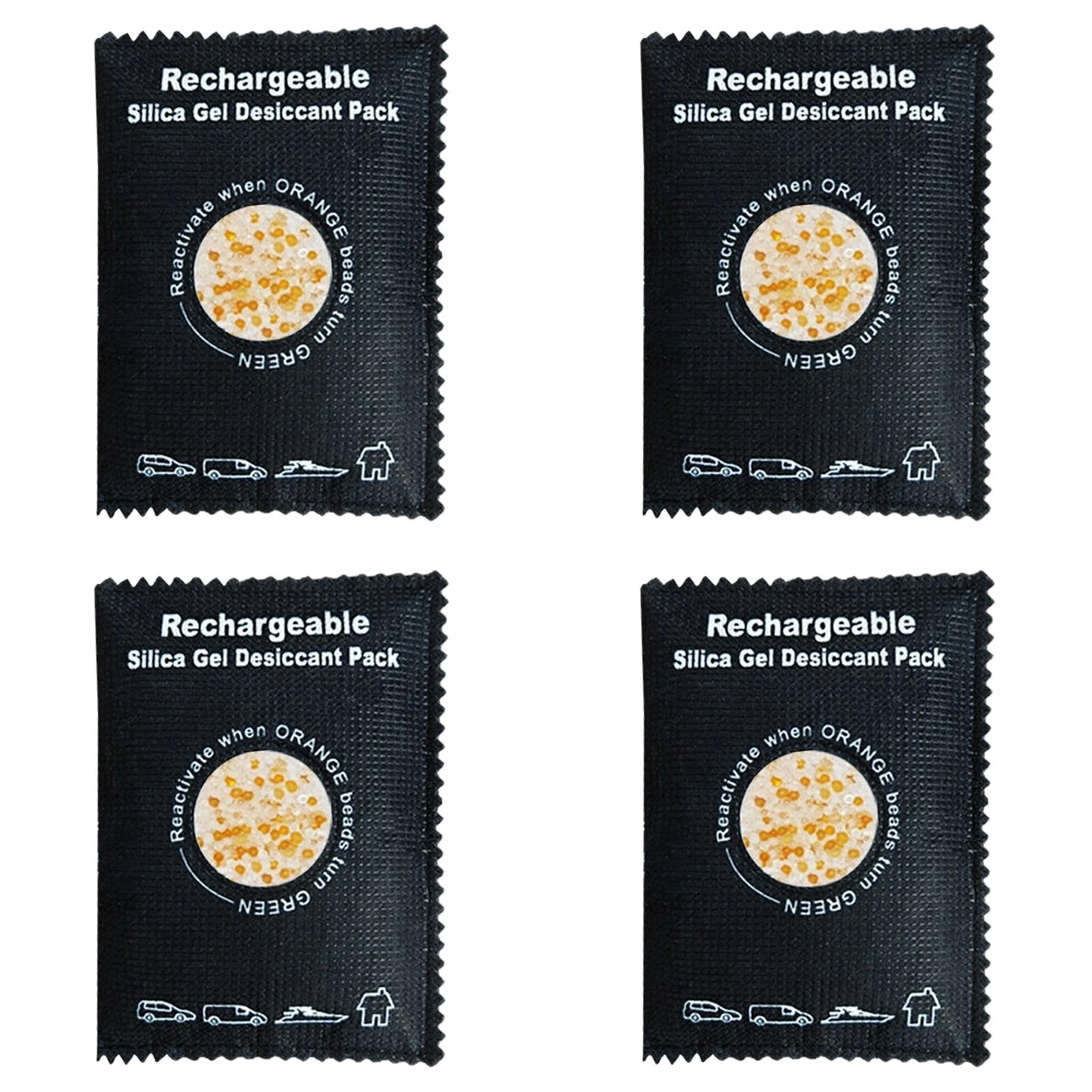 Reusable Desiccant Pack 100g (4-Pack) – Silica Gel Moisture Absorber ...