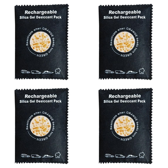 Reusable Desiccant Pack 100g (4-Pack) – Silica Gel Moisture Absorber ...