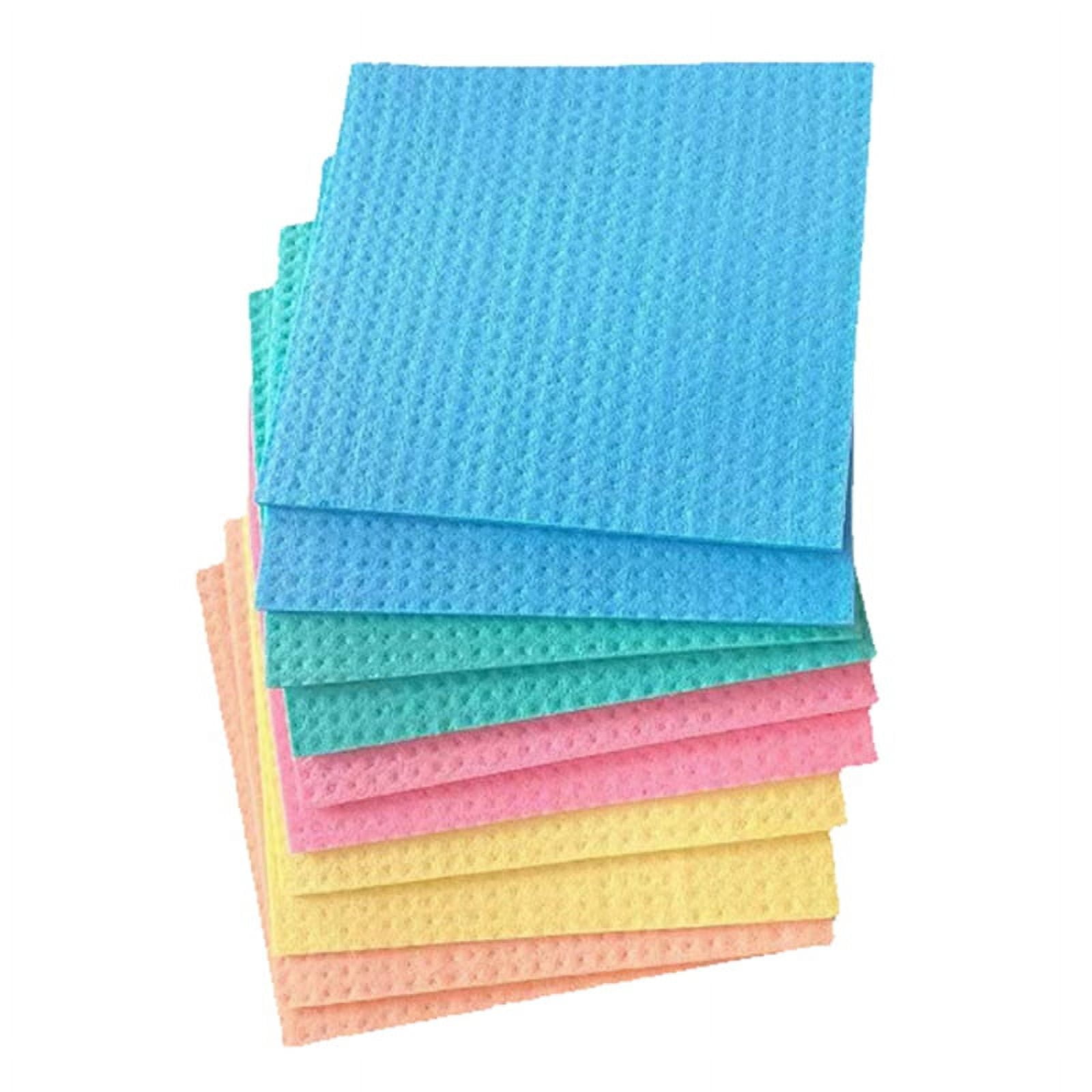 Reusable Dish Cloths, Cellulose Sponge Cloth for Kitchen, Absorbent ...