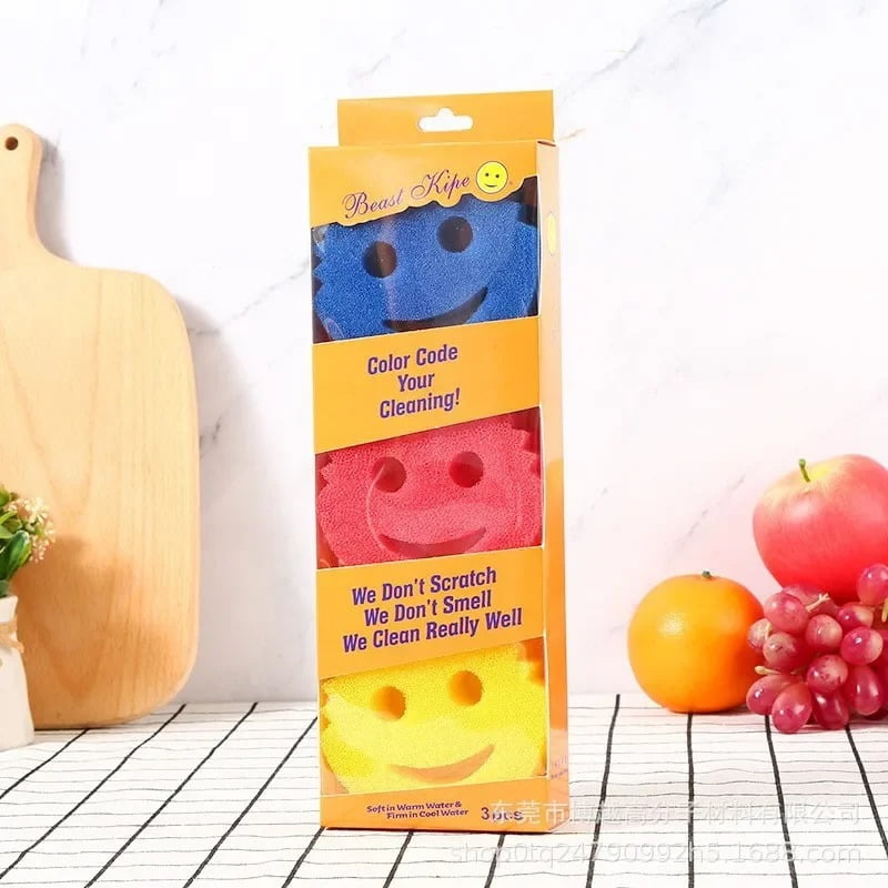 Reusable Dishwashing Sponges Temperature Sensing Sponge Car Cleaning ...