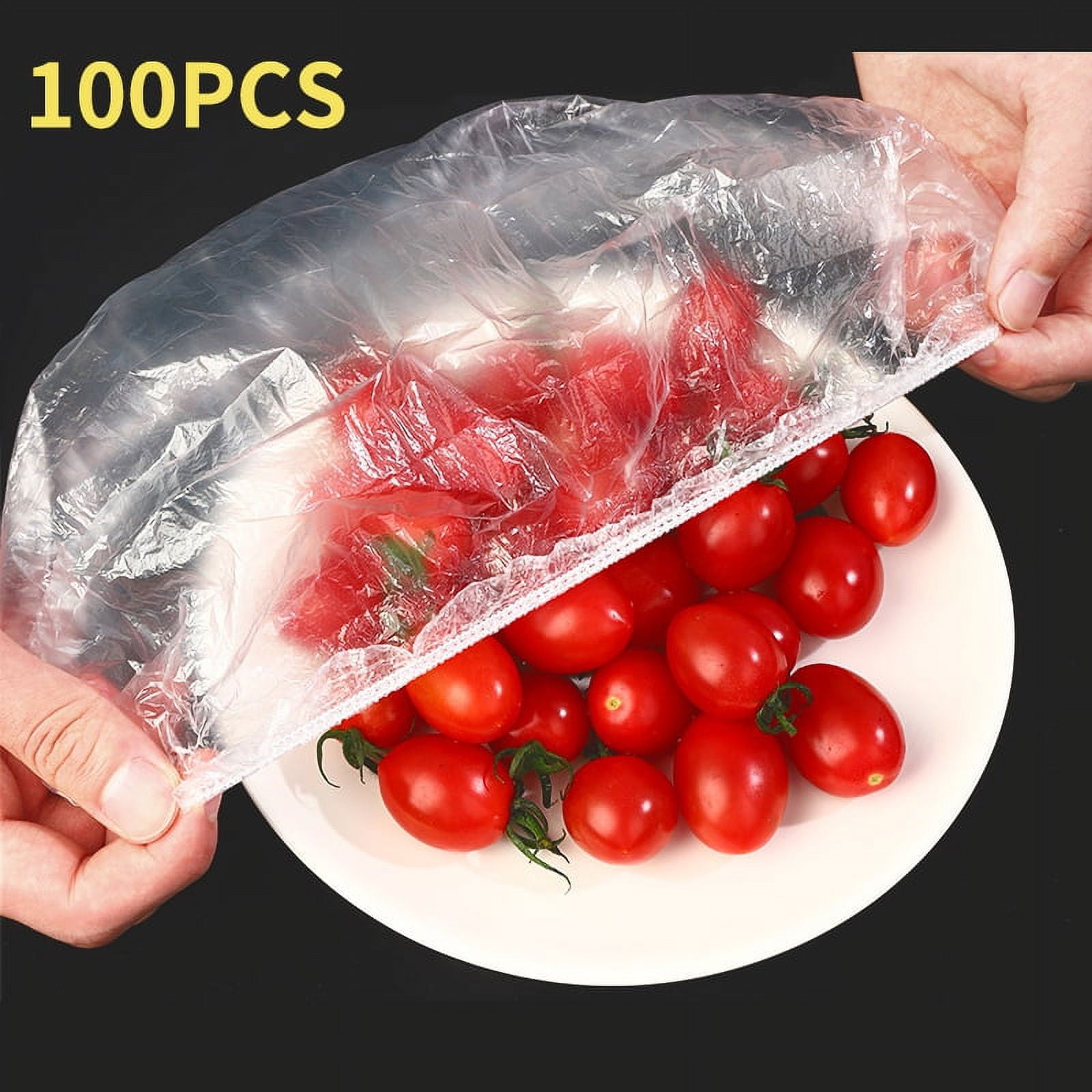 Reusable Disposable Food Cover Plastic Wrap Durable Elastic Food Lids ...