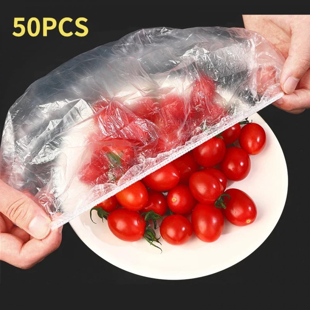 Reusable Disposable Food Cover Plastic Wrap Durable Elastic Food Lids ...