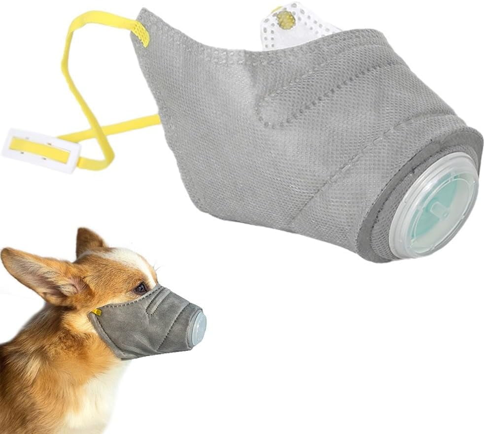 Reusable Dog Gas Mask, Breathable Air Filter Mask for Dogs, Respirator ...
