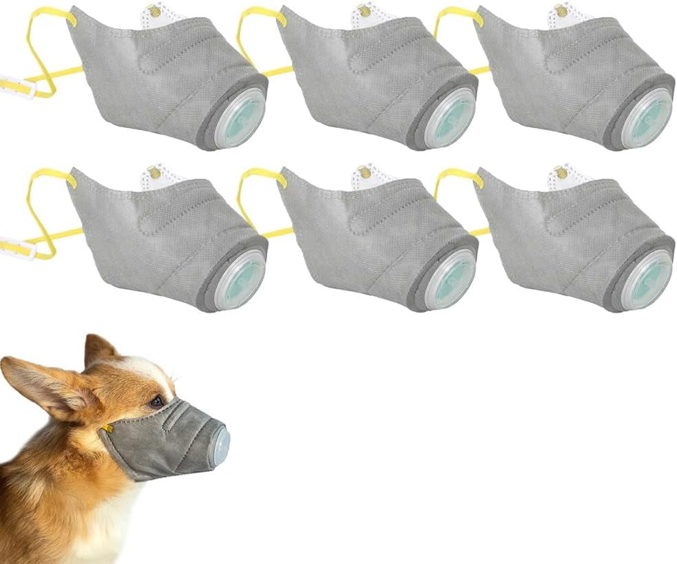 Reusable Dog Gas Mask, Breathable Air Filter Mask for Dogs, Respirator ...