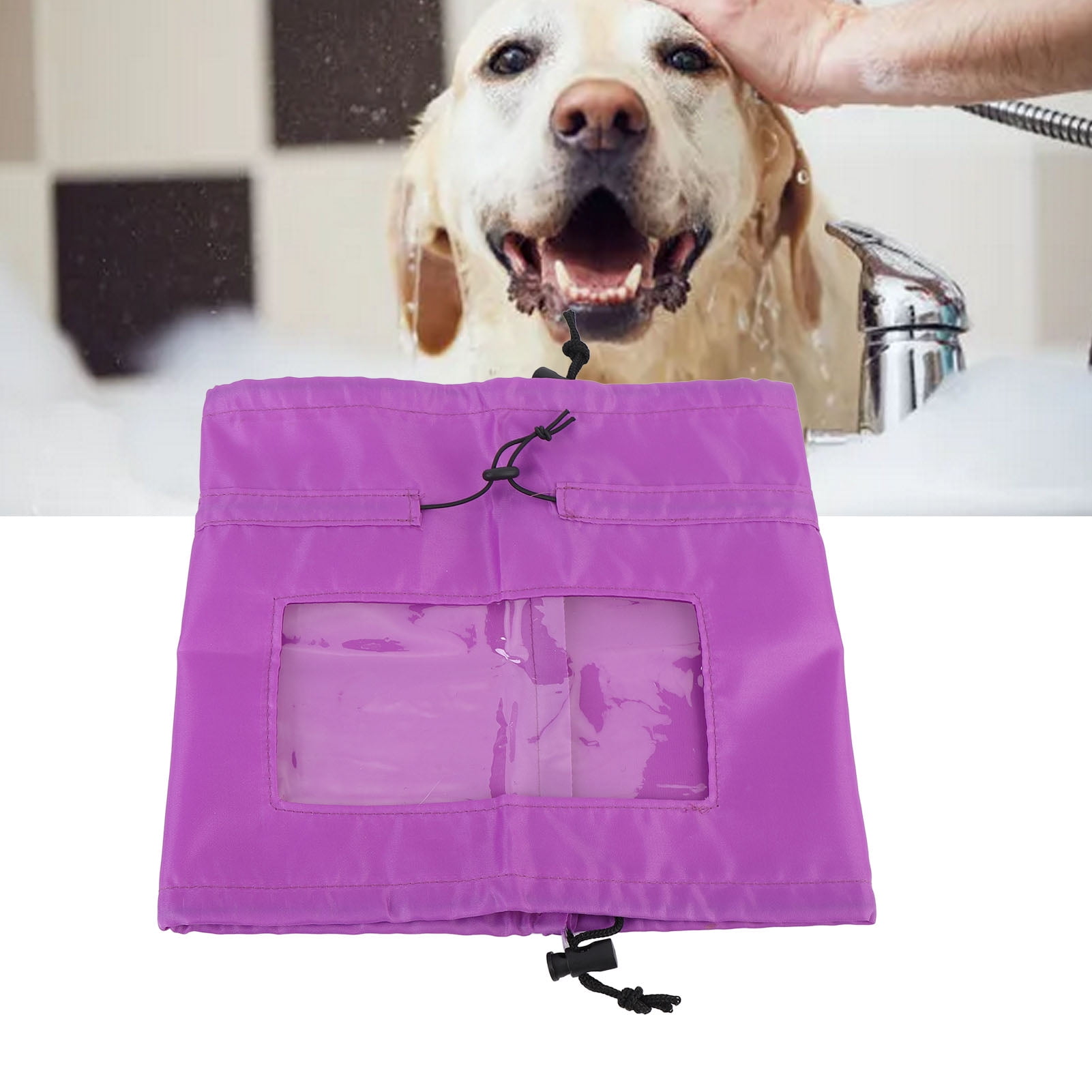 Reusable Dog Shower Cap, Protects Ears Eyes During Bath Time ...