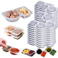 Reusable Double Compartment Snack Storage for Kids Adults, Travel Small ...