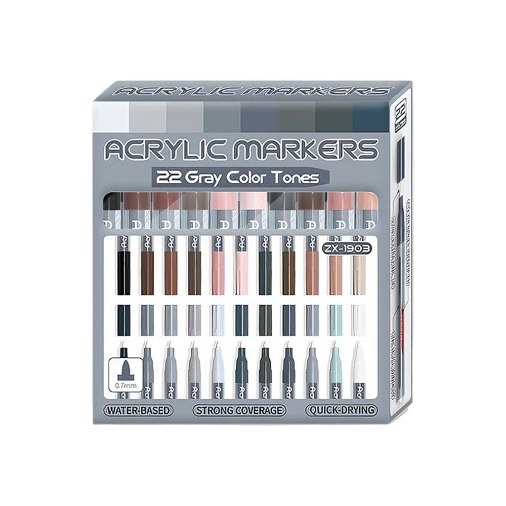 Reusable Drawing Acrylic Markers Rich Pigments Professional Colors ...