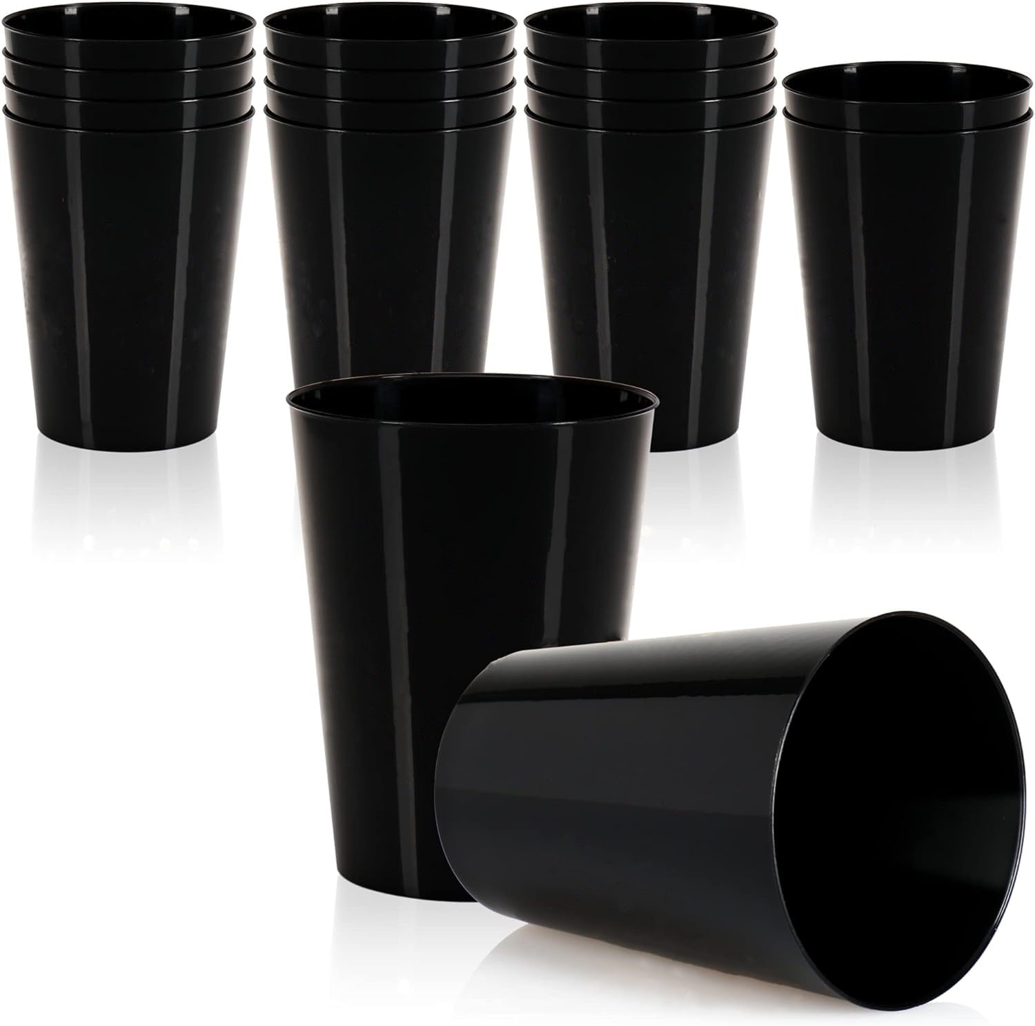 Reusable Drink Tumblers,Bexikou 260ml Small Plastic Drinking Cups ...