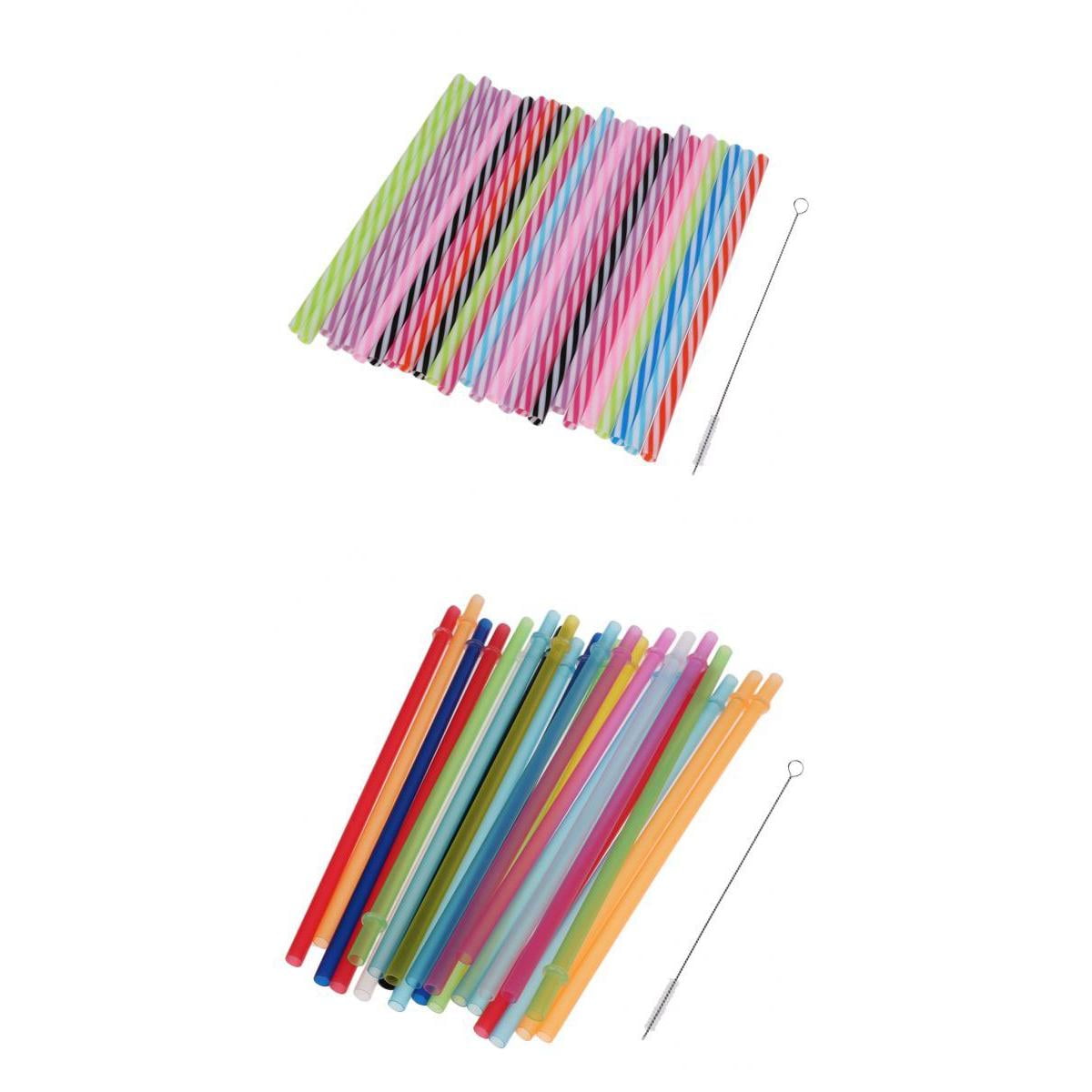 Reusable Drinking Straws,Colorful Straws,Reusable Straws, Striped ...