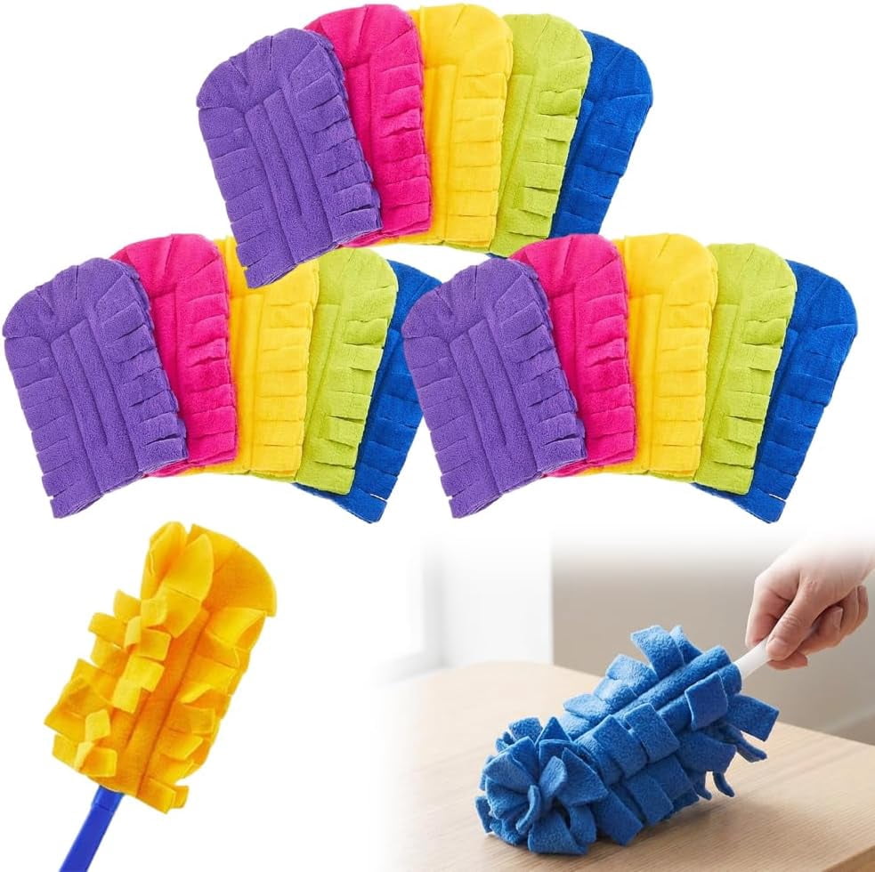 Reusable Duster Refills, 2026 New 360° Heavy Duty Fleece Duster Refills ...