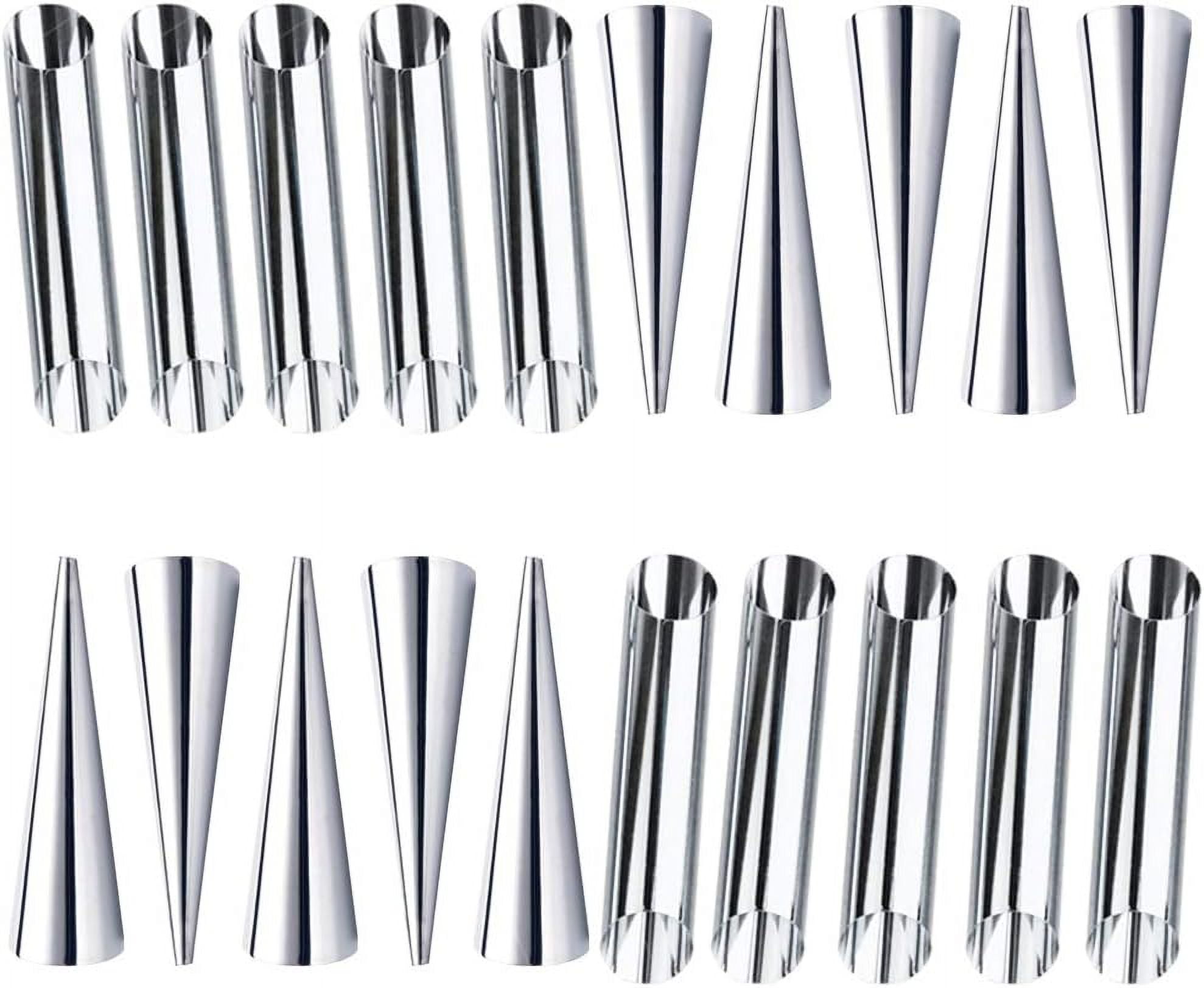 Reusable Easy Clean Cannoli Tubes Kit, Stainless Steel Canolli Shell ...