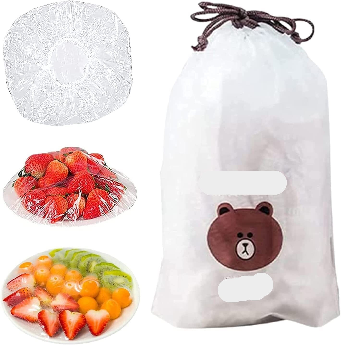 Reusable Elastic Food Storage Covers with Elastic Edging - Stretch ...