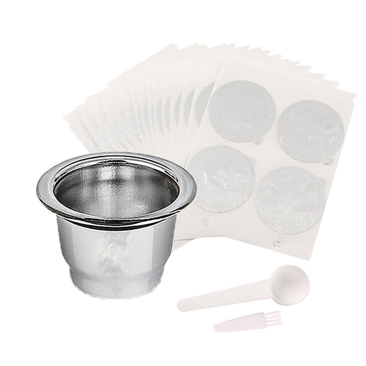 Reusable Espresso Capsules Refillable Coffee Pods Stainless Steel Cups ...