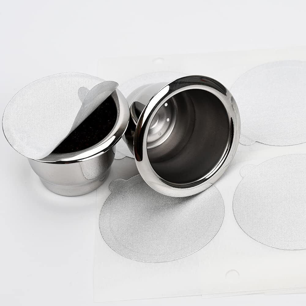 Reusable Espresso Capsules Refillable Coffee Pods Stainless Steel Cups ...