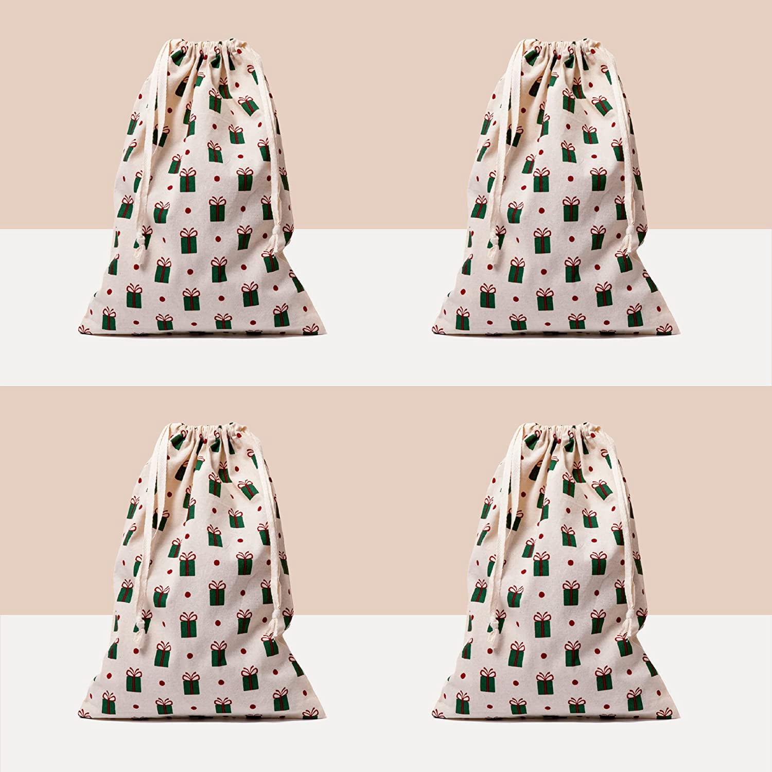 Reusable Fabric Gif Bags - Cloh Gif Bags wih Drawsring - 100% Organic ...