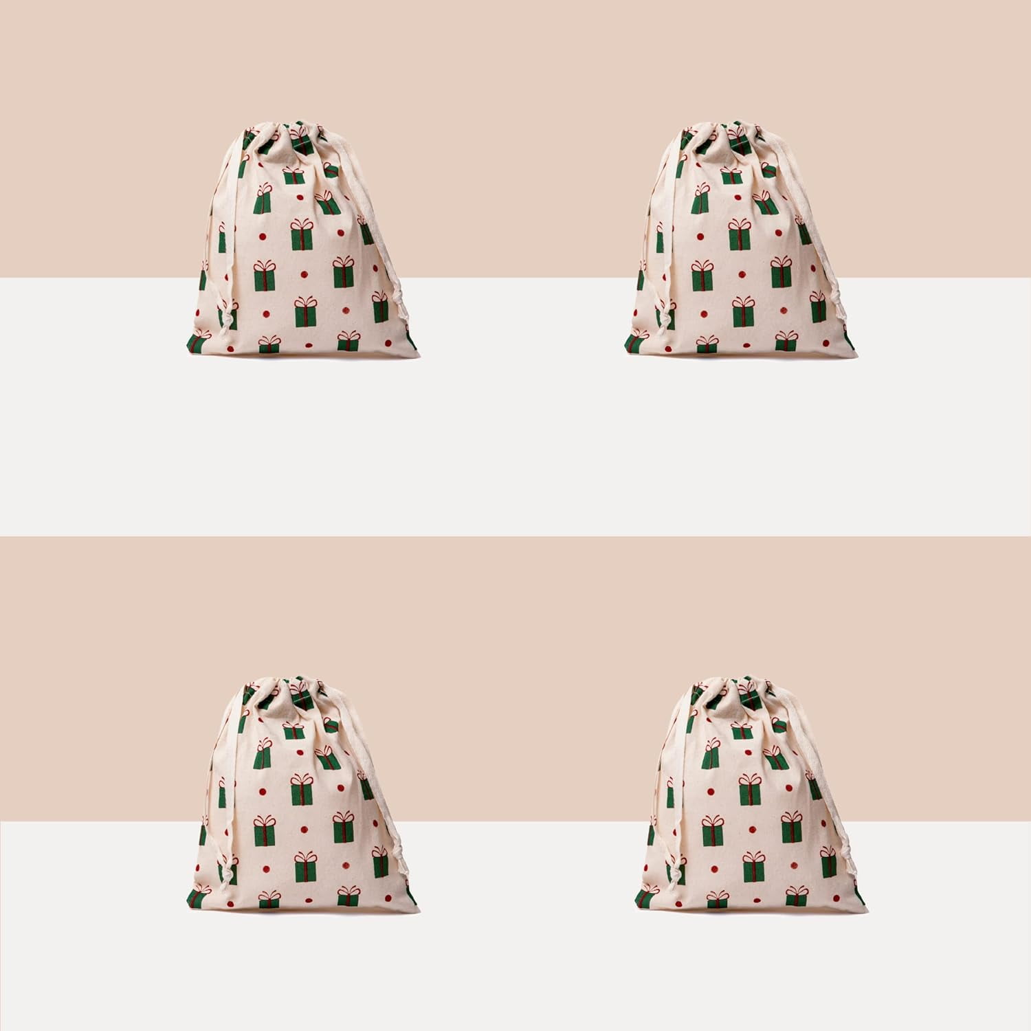 Reusable Fabric Gif Bags wih Drawsring - 100% Coon, Washable Fabric Gif ...