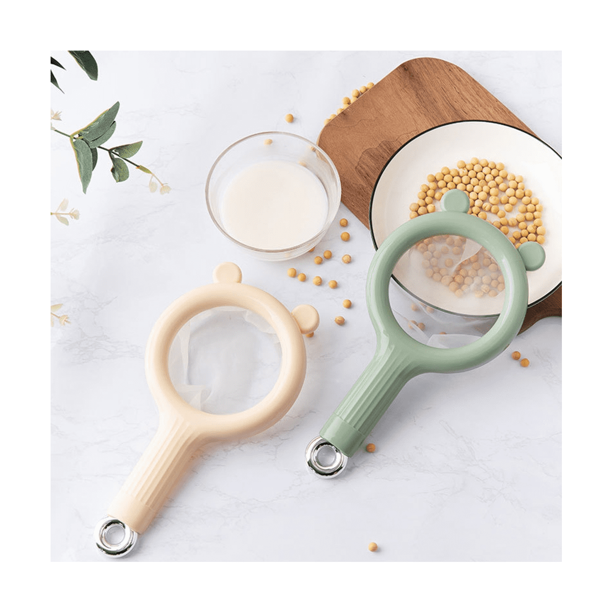 Reusable Fabric Mesh Filter Nut Milk Bag Colander Strainer for Soybean ...