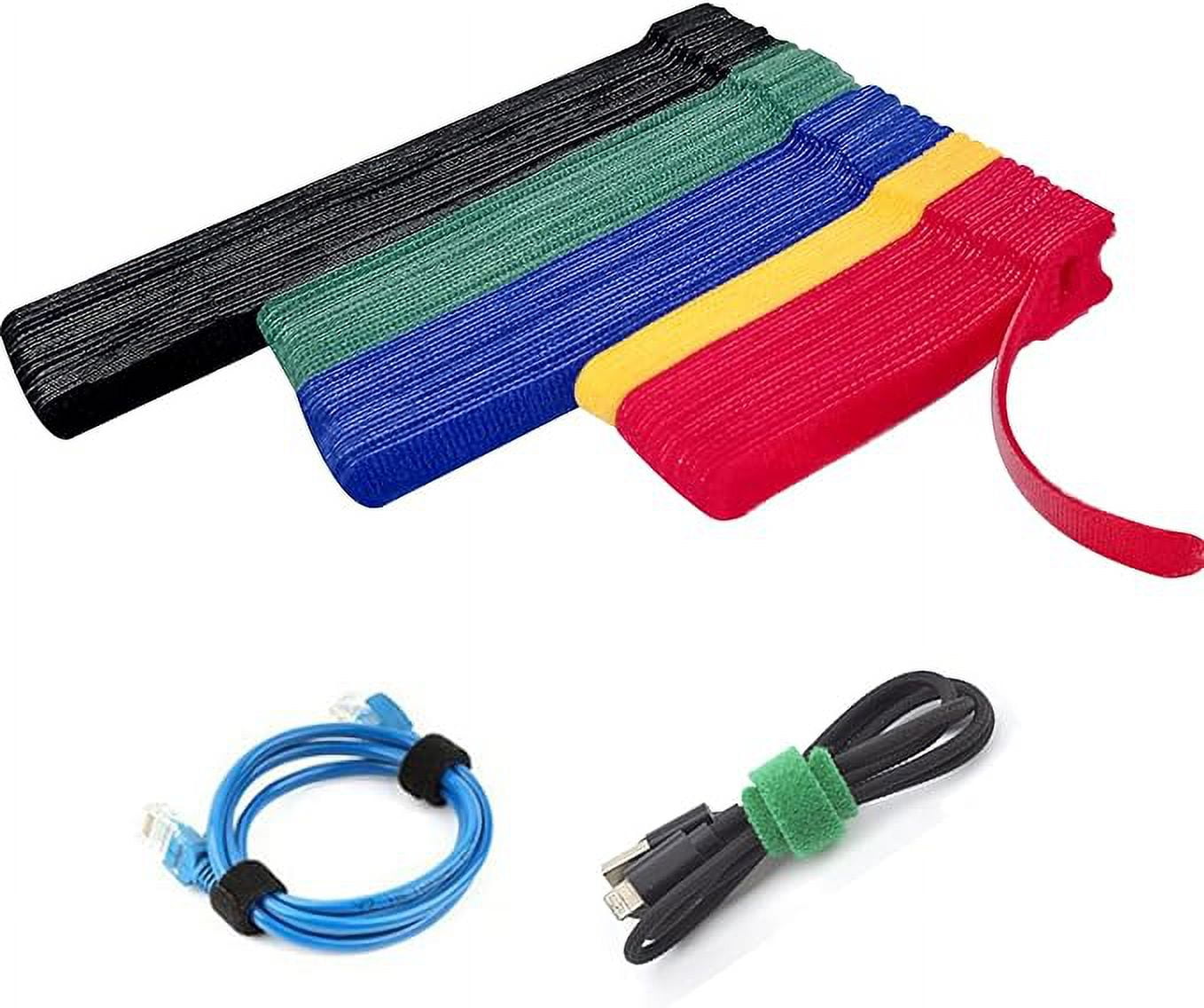 Reusable Fastening Cable Ties Cord Straps,Multi-Purpose Adjustable ...
