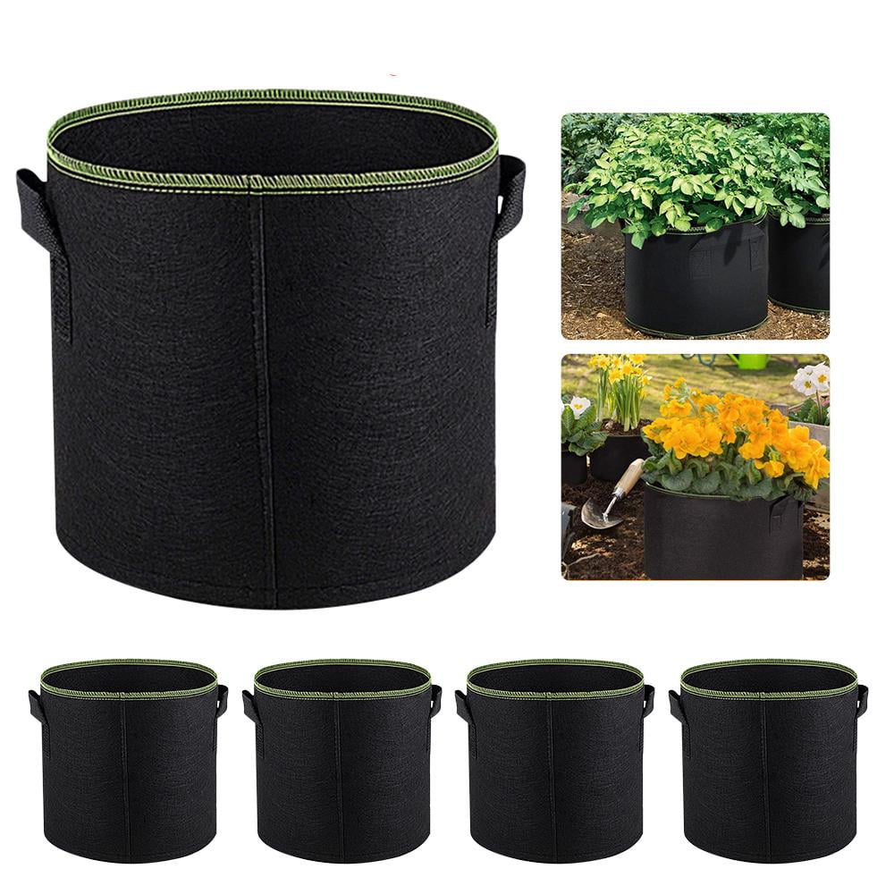 Reusable Felt Pots for Plants (5pcs) - Walmart.com