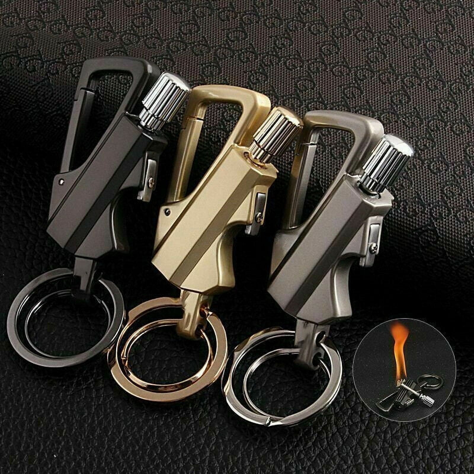 Reusable Fire Starter Lighter Waterproof Flint Match Metal Keychain ...