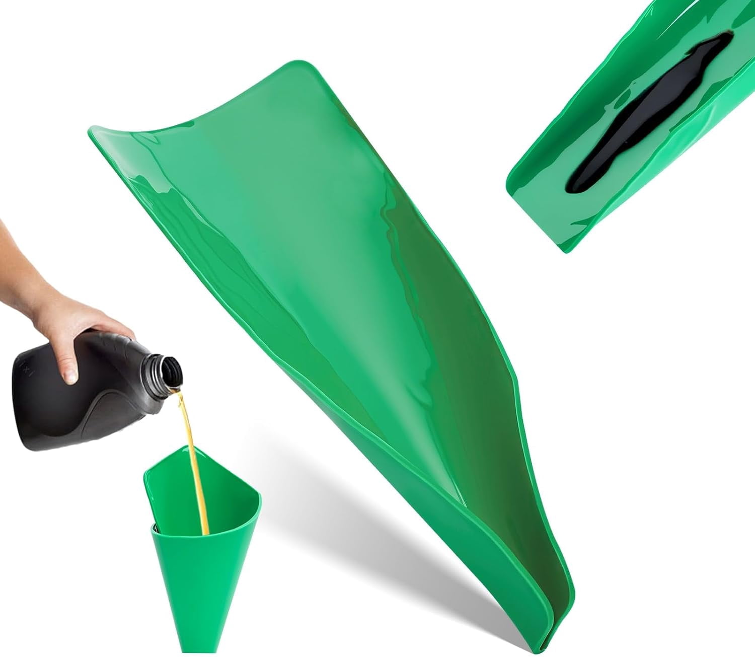 Reusable Flexible Oil Drain Funnel Form a Foldable Bendable Flex Funnel ...