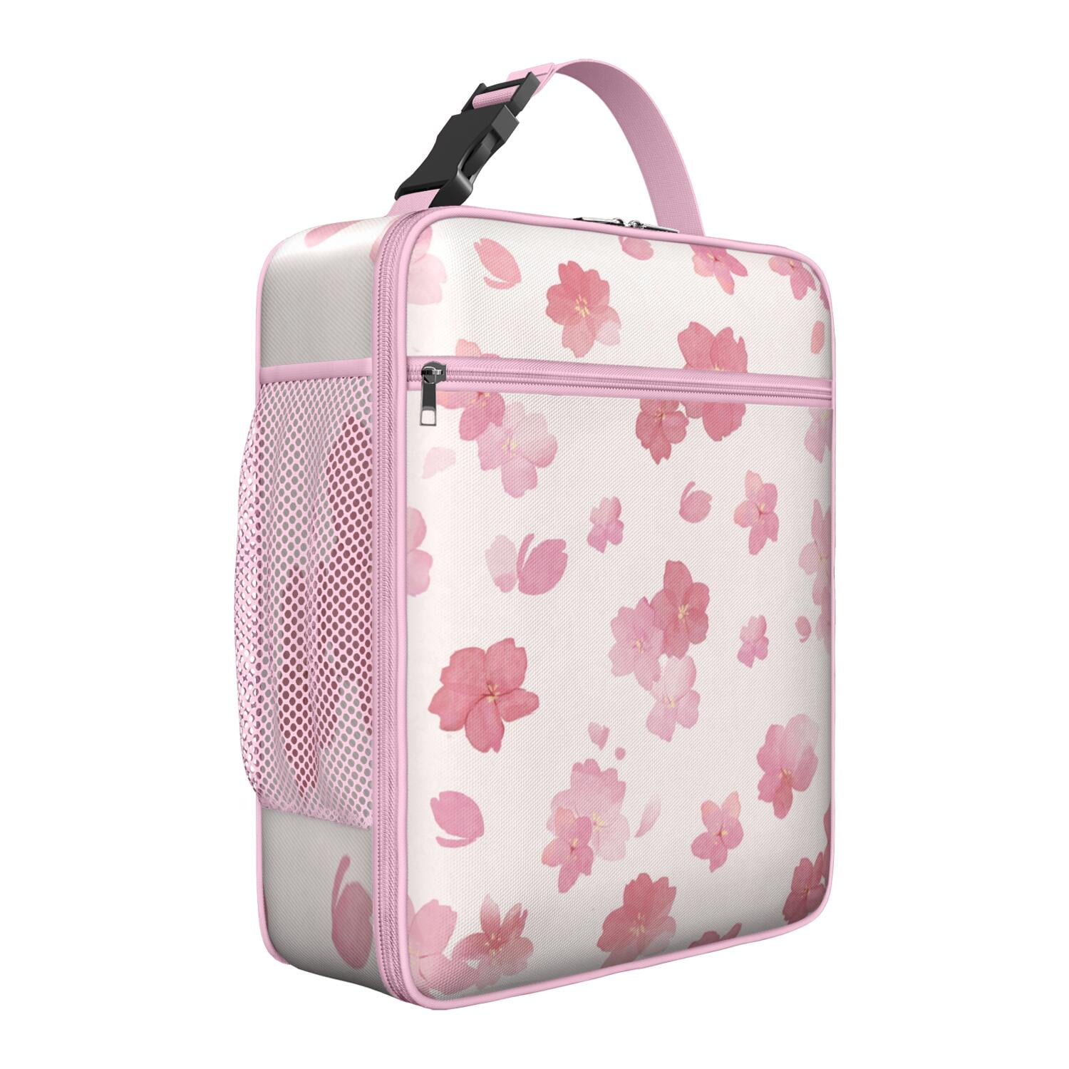 Reusable Floral Insulated Cooler Tote – Lightweight Thermal Meal Bag ...