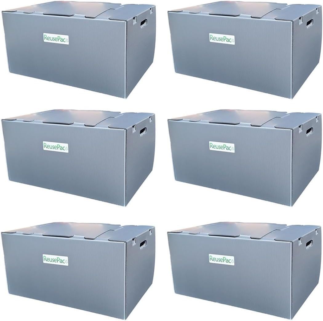 Reusable Foldable Box Corrugated PP Lightweight, Storage Moving, Heavy ...