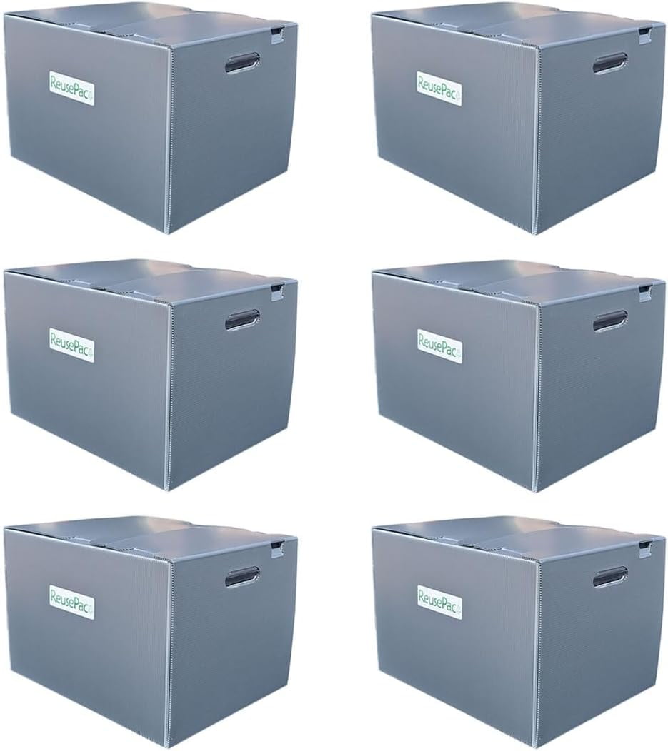 Reusable Foldable Box Corrugated PP Lightweight, Storage Moving, Heavy ...