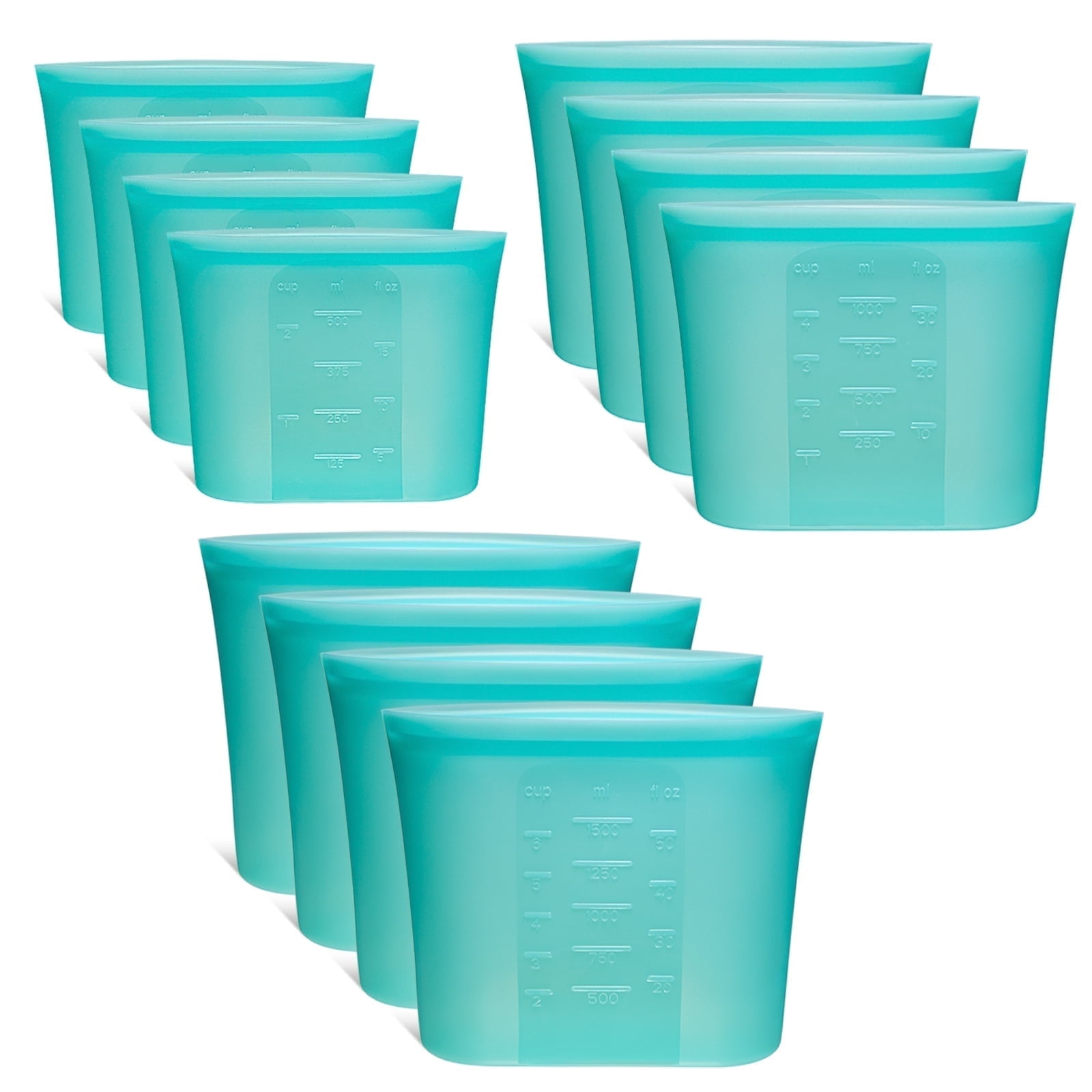 Annaklin Reusable Food Storage Bags, 12 Count, 1 Pack - Walmart.com