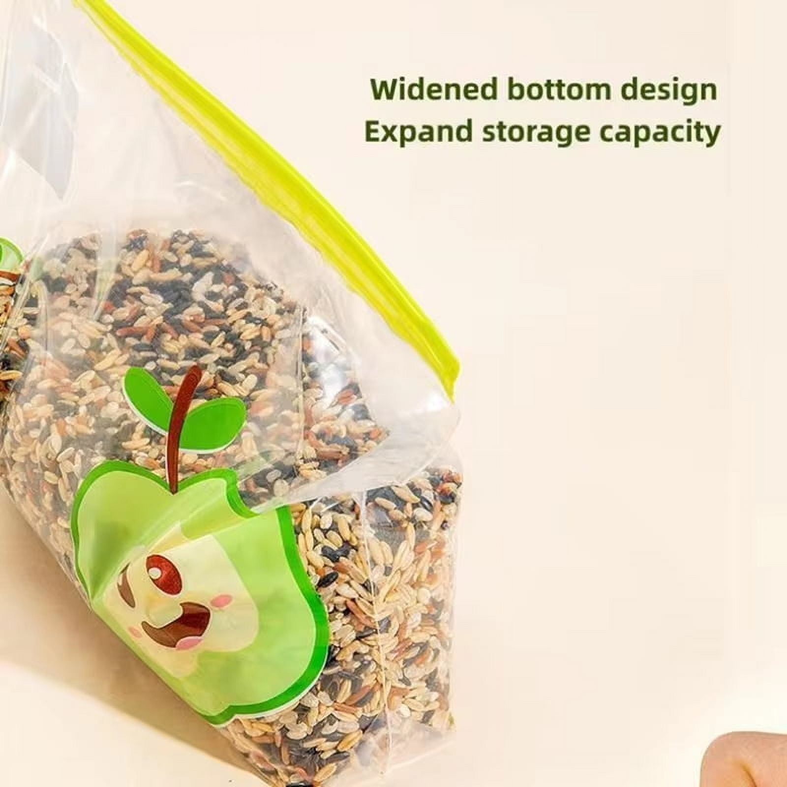 Reusable Food-Grade Transparent Storage Bag Seal Container with Fruit ...