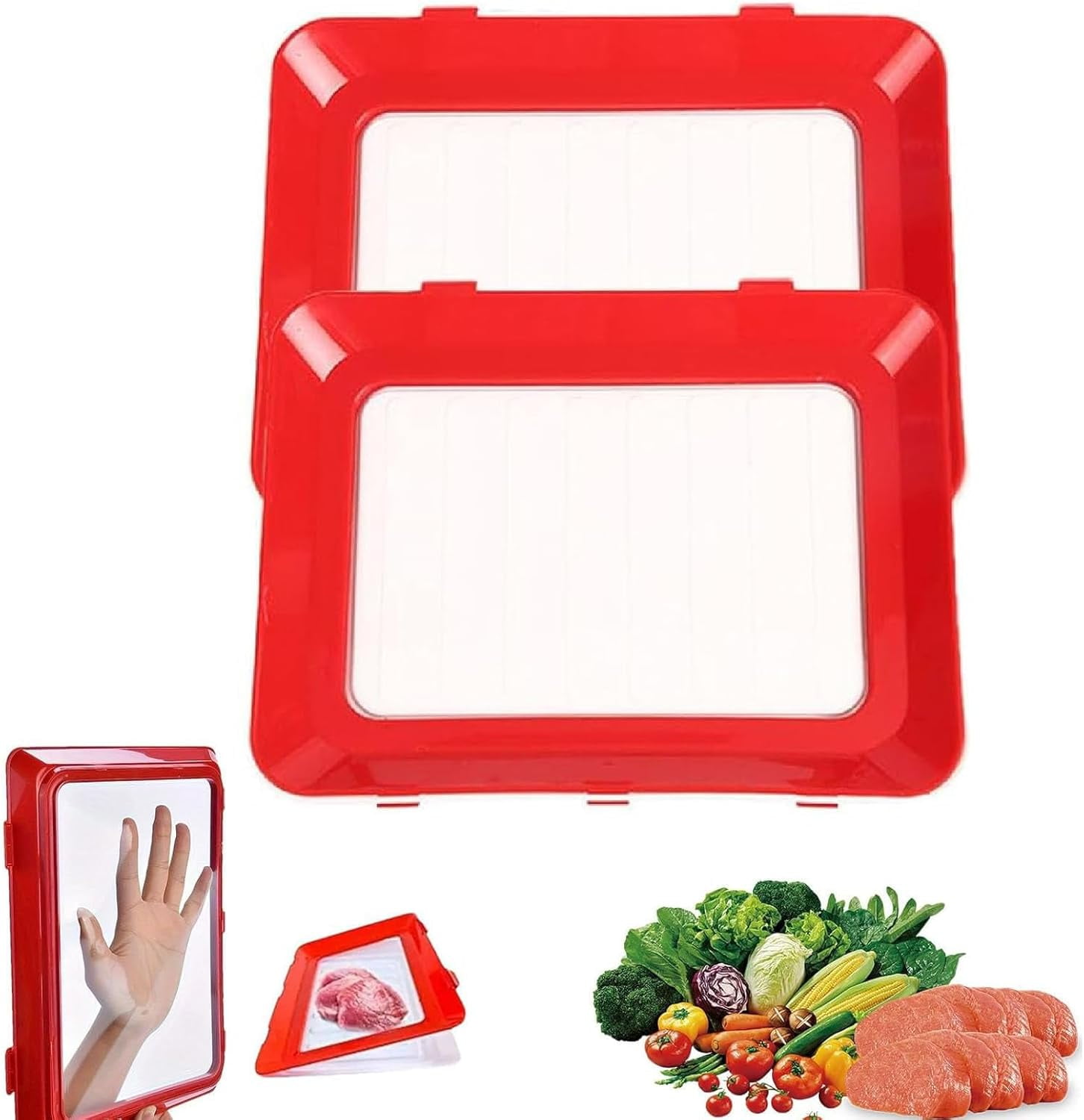 Reusable Food Preserving Tray, Upgrade Food Preservation Trays ...