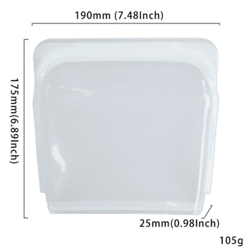 Reusable Food Storage Bags - Pack Dishwasher Safe Freezer Bags, BPA ...