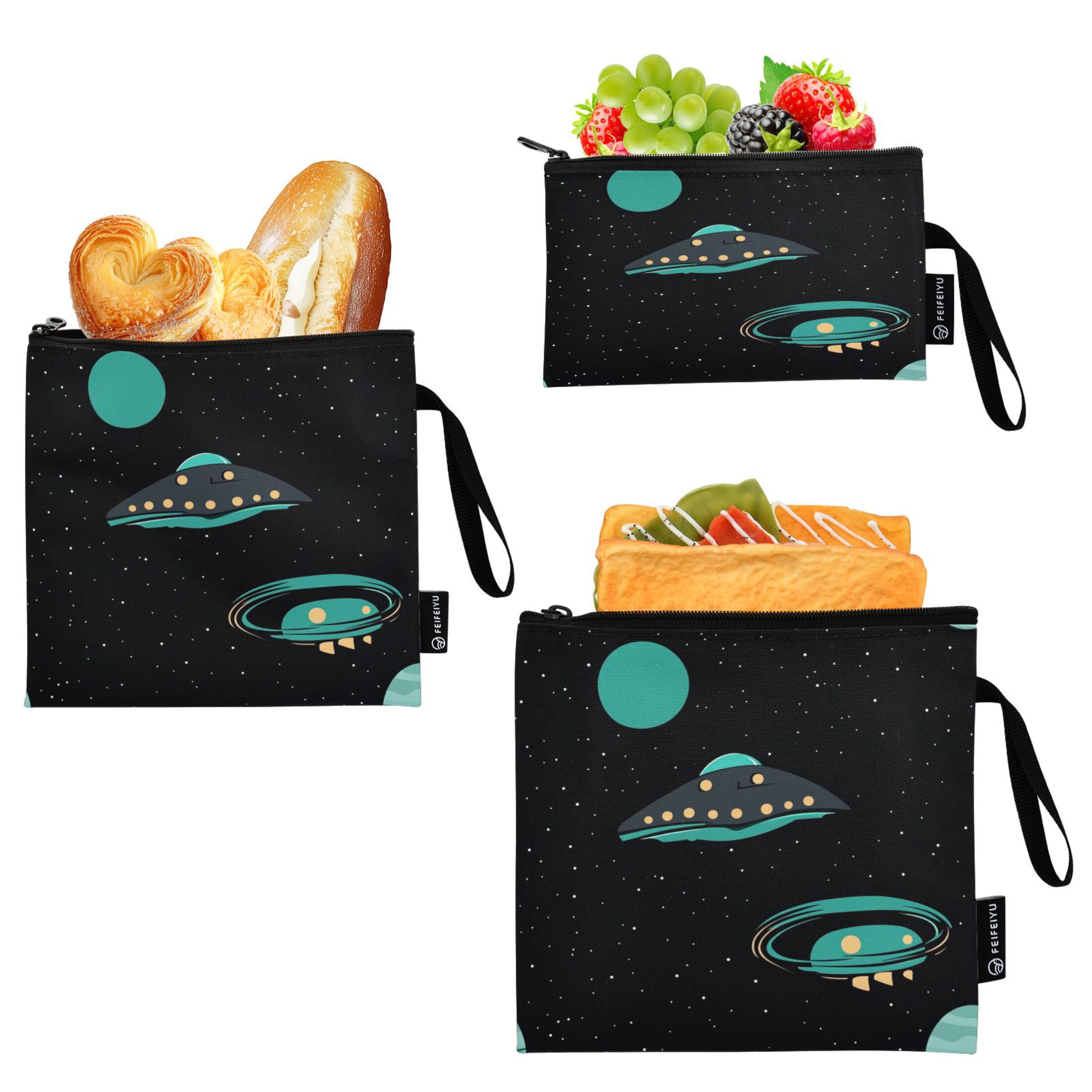 Reusable Food Storage Bags with Eco-Friendly EVA Lining Lunch Bag for ...