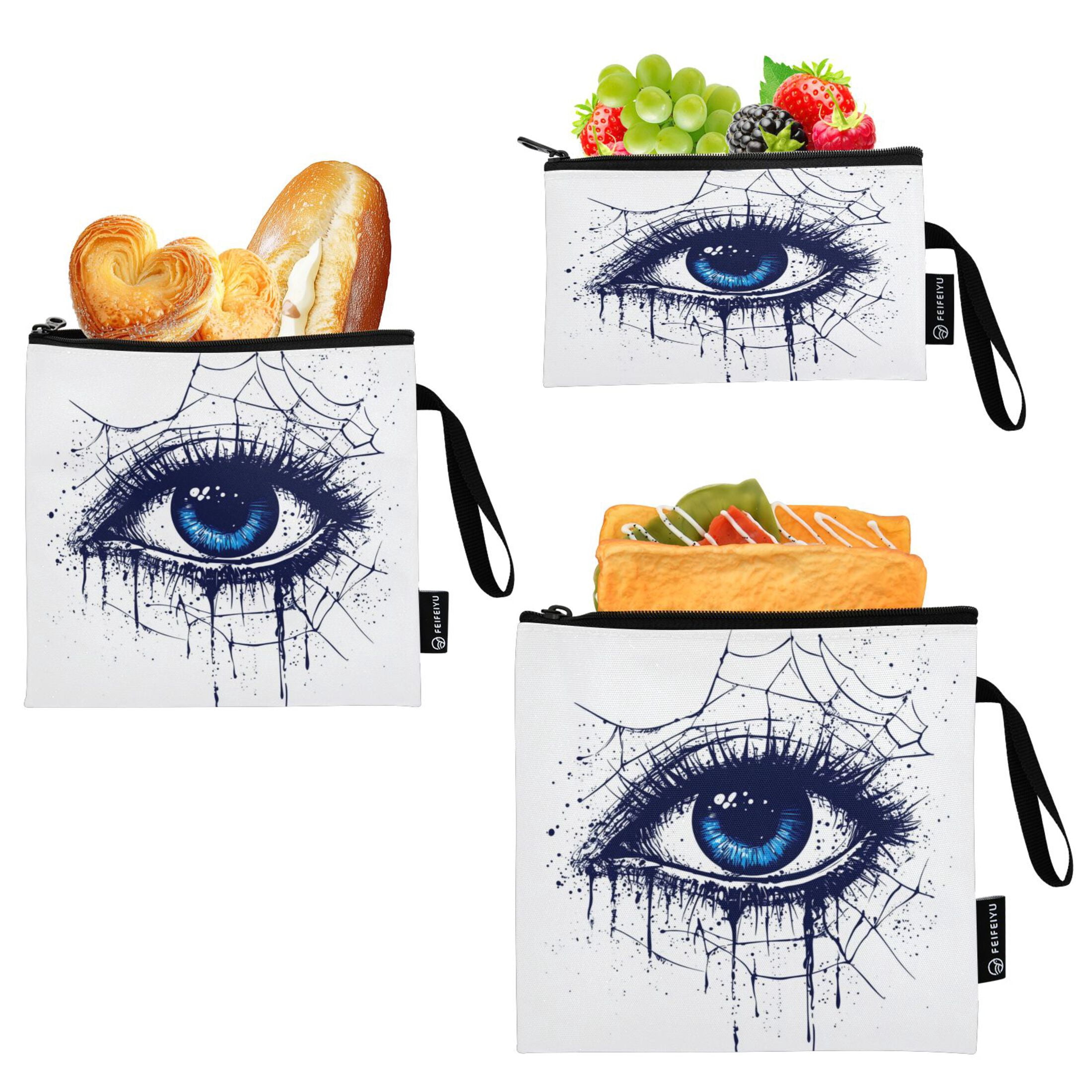 Reusable Food Storage Bags with Eco-Friendly EVA Lining Lunch Bag for ...