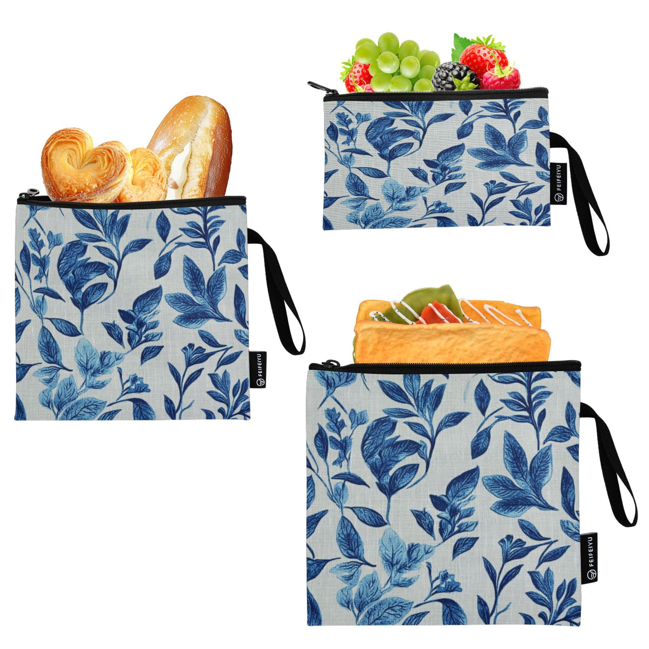 Reusable Food Storage Bags with Eco-Friendly EVA Lining Lunch Bag for ...